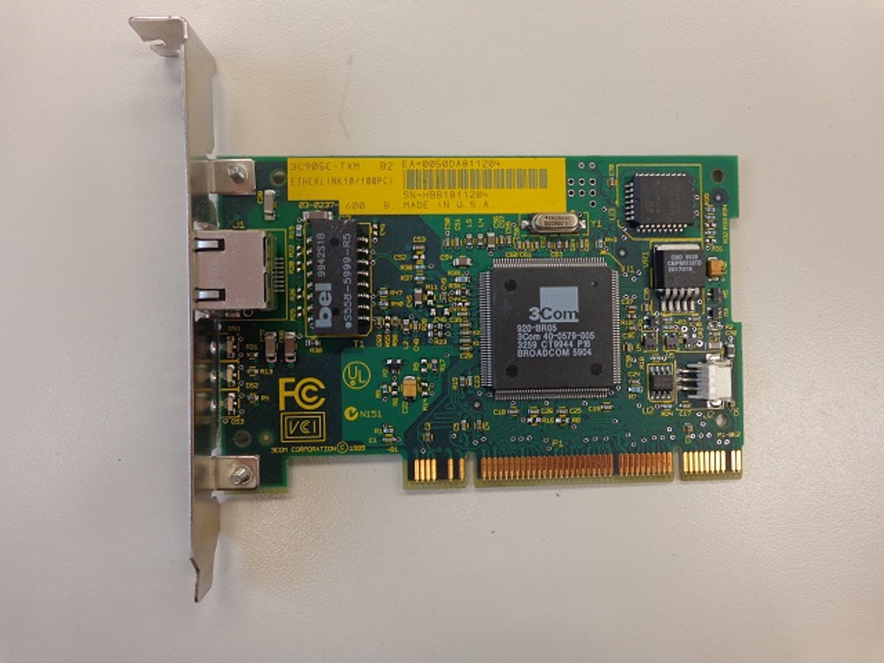 3COM 3C905C-TXM Ethernet Card - JMW Enterprises