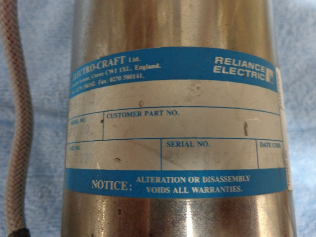 Electro-Craft 43-0331 DEK Motor S-660-1A+RM23-500-LD - JMW Enterprises