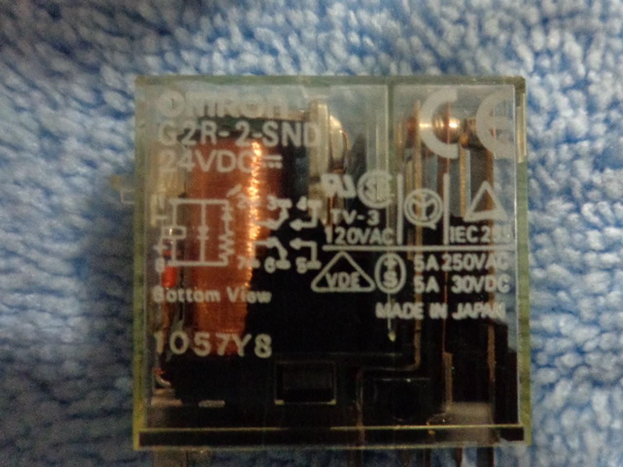 Omron G2R-2-SND Relay 24 VDC Coil - JMW Enterprises