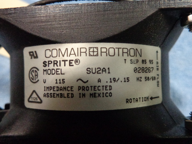Comair Rotron SU2A1 Equipment Cooling Fan, 3.15" (80mm) Square x 1.5 ...