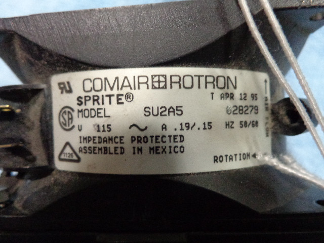 Comair Rotron SU2A5 Equipment Cooling Fan, 3.15" (80mm) Square x 1.5 ...