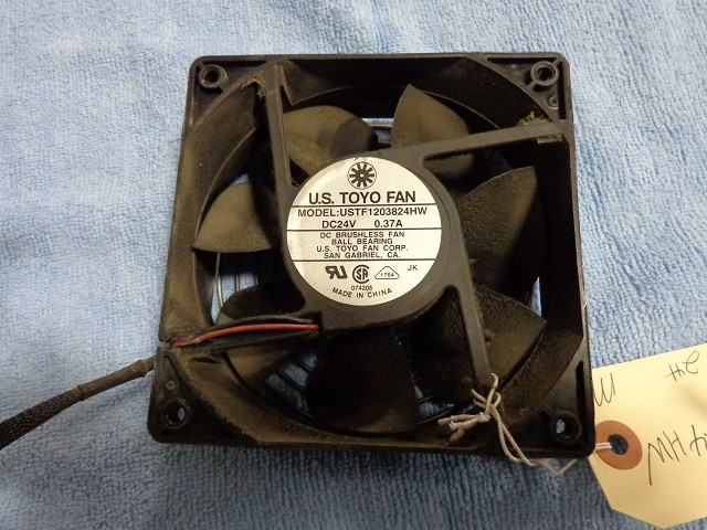 US Toyo Fan USTF1203824HW Equipment Cooling Fan, 4.69" (119mm) Square x ...