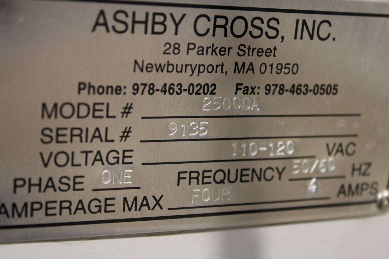 Ashby-Cross 2500DA Dispense System (200207) - JMW Enterprises