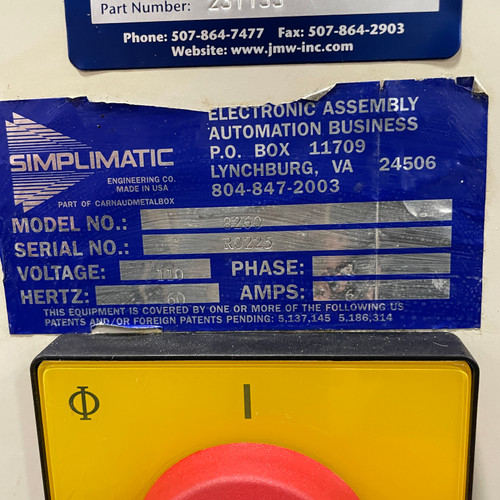 Simplimatic Shuttle Gate Conveyor (231133)