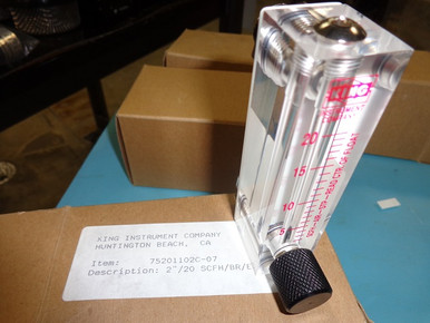 King Instrument Company 7530111-07 2C Flow Meter - JMW Enterprises