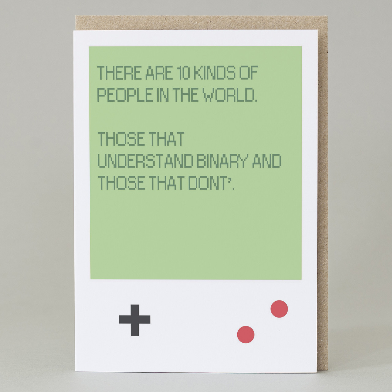 Binary Joke Card - Hole in My Pocket