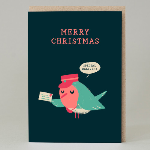 Robin Postman Card - Hole in My Pocket