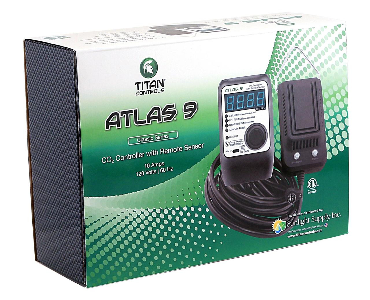 Titan Controls Atlas 9 CO₂ Controller wth Remote Sensor