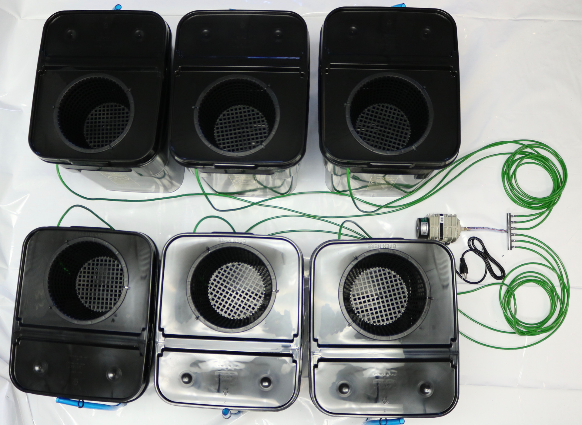 2 - 13 Gallon Big Bubbler DWC buckets - PA Hydroponics