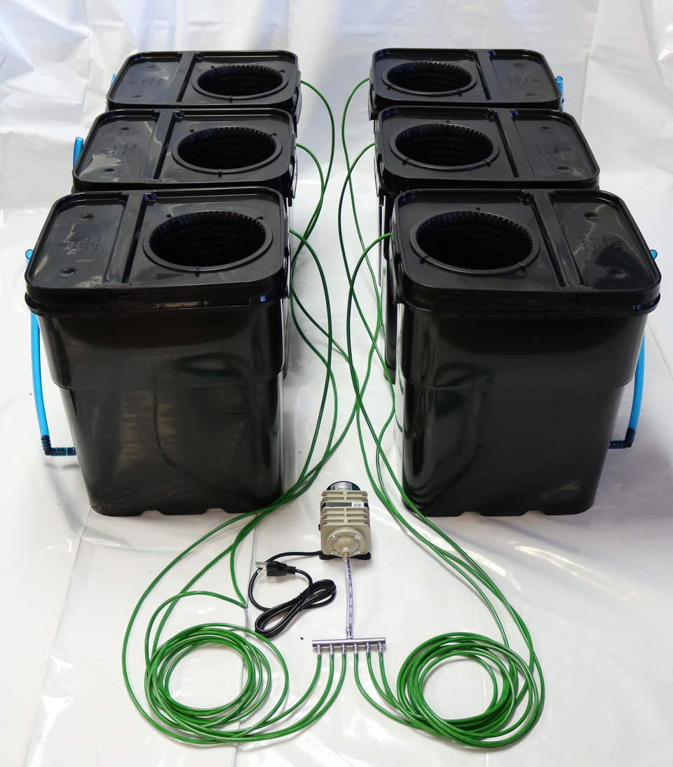 2 - 13 Gallon Big Bubbler DWC buckets - PA Hydroponics