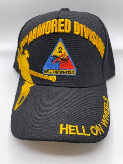 2nd Armored Division Hell On Wheels US Army Hat