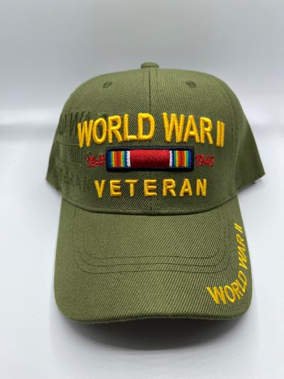 World War II Veteran Hat Green
