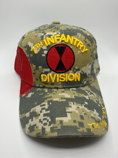 US Army 7th Infantry Division Hat Camo