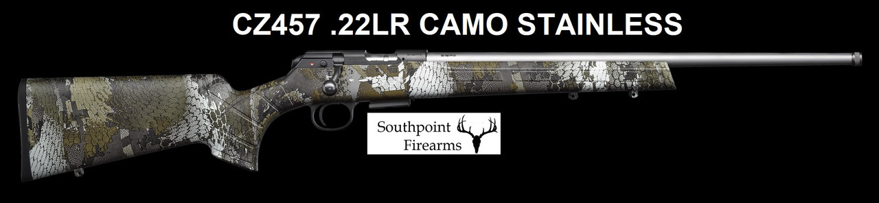 CZ457 .22 LR Camo Stainless