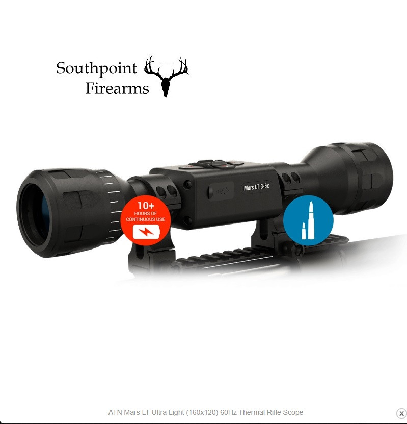 ATN Mars LT 160x120, 4-8x Ultra Light Thermal Hunting Scope