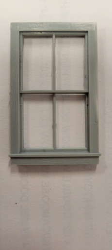 36″ x 64″ WINDOW DOUBLE HUNG –2/2 LIGHT O/On3/On30 Scale - San Juan Details