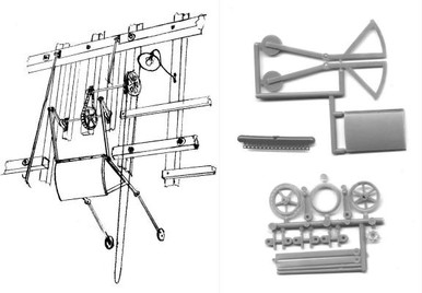 COAL CHUTE GATE OPERATING MECHANISM (O/On3/On30 Scale) - San Juan Details