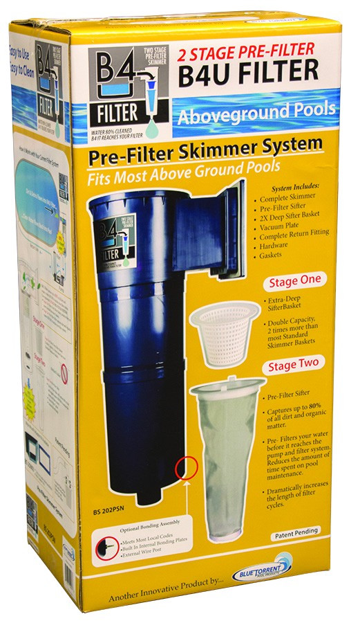 B4U Filter Pre-Filter Skimmer System for Above Ground Swimming Pools ...