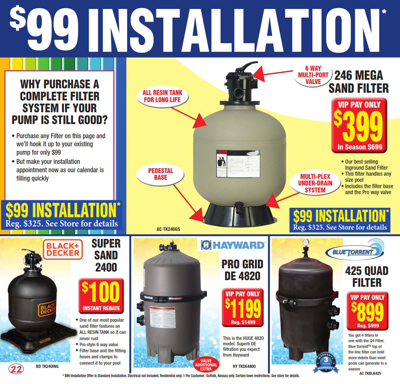 Equipment - Filters - In Ground Filters - Island Recreational