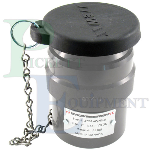 Rubber Dust Cap For J72A 2" Male Dry-Break Adapter