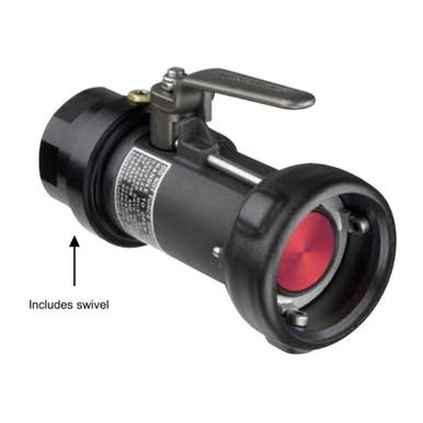 2” Female Dry Break Coupler w/ Swivel