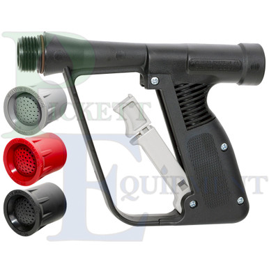 TeeJet spray gun with three tips
