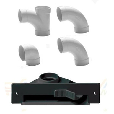 VacPan Automatic Dustpan Sweeping Inlet with Common Fittings - 5 Color ...