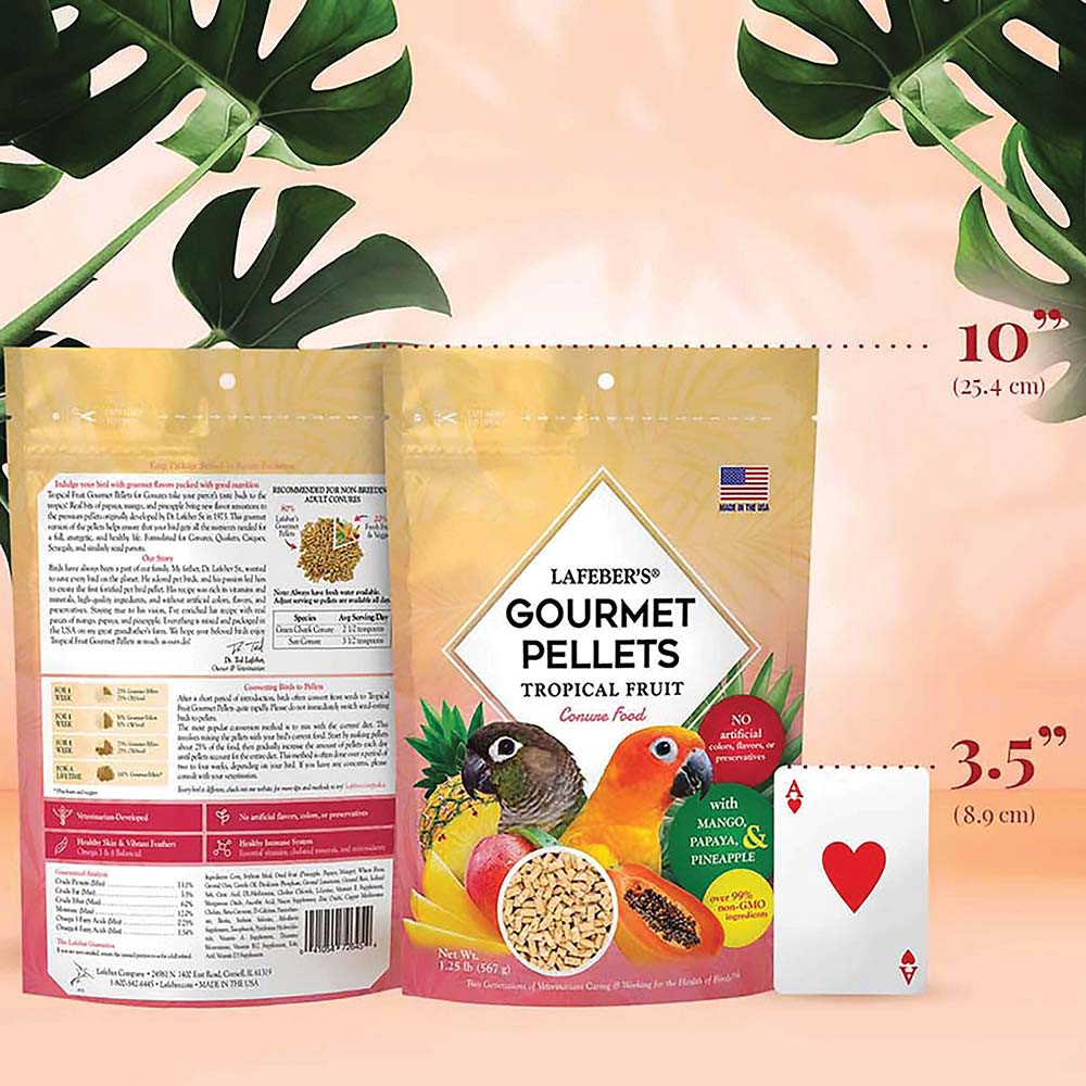 Lafeber Gourmet Pellets | Tropical Fruit | Conure Food Case of 12