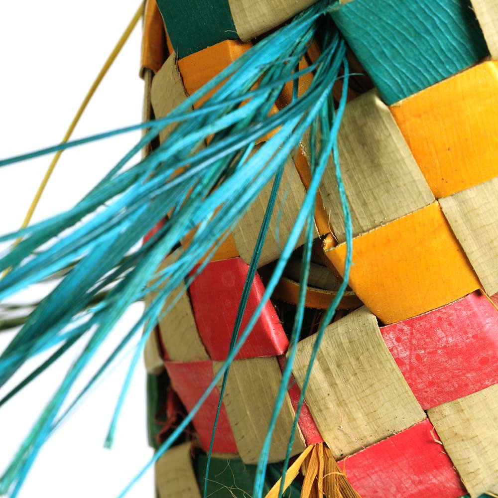 Foraging Pinata Medium Natural Woven Palm Leaf Parrot Toy - Northern ...