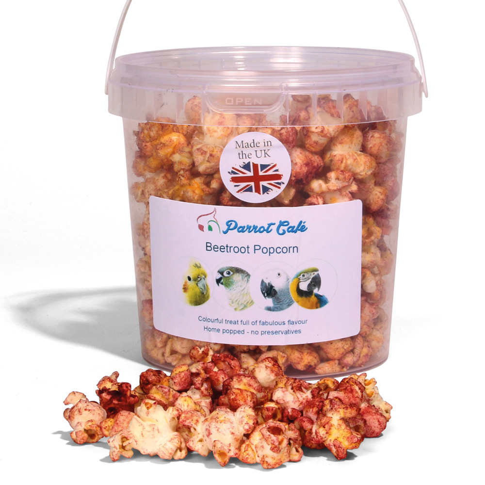 Parrot Cafe Parrot Popcorn Beetroot 40g - Northern Parrots