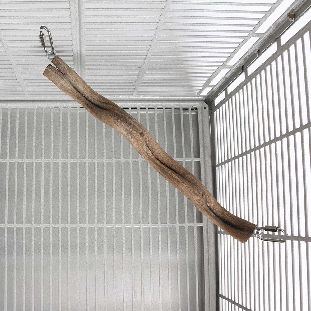 Wavy Wood Wiggle | Small Corner Parrot Perch