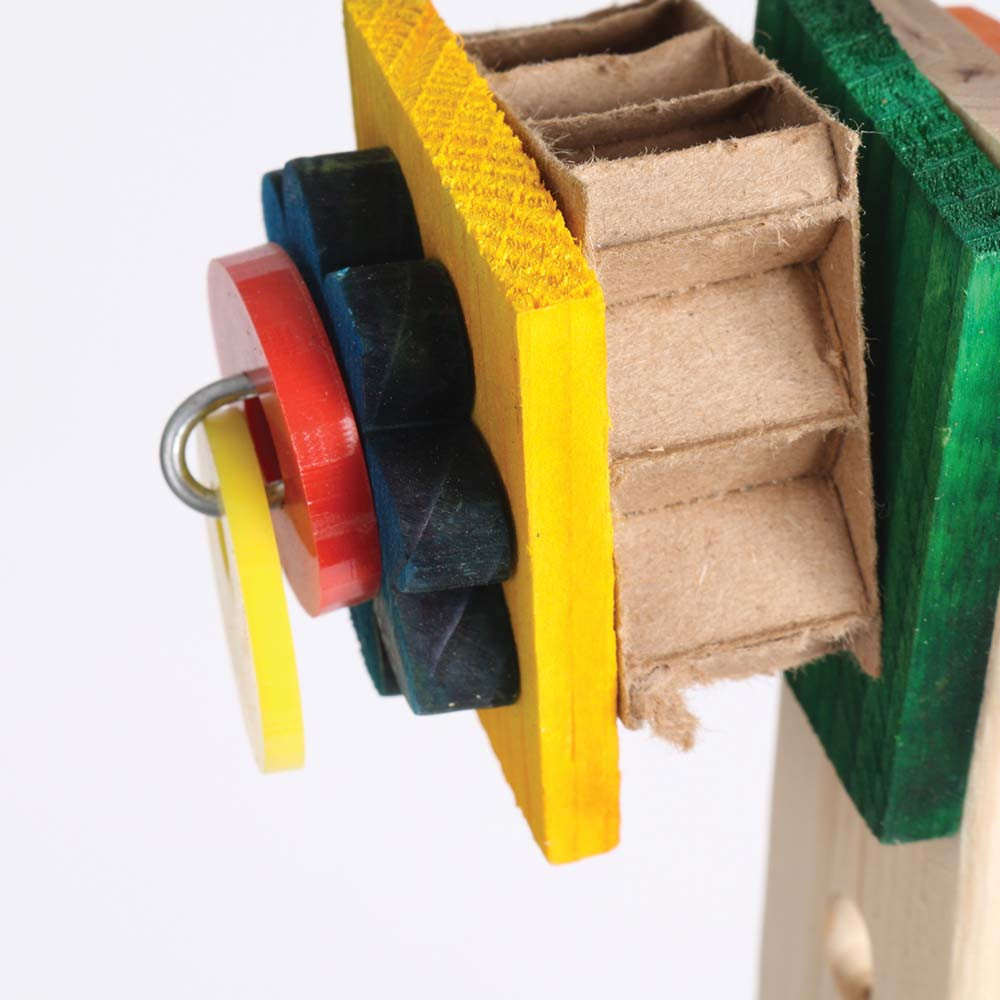 Farfelu Wood and Cardboard Chewable Parrot Toy - Northern Parrots