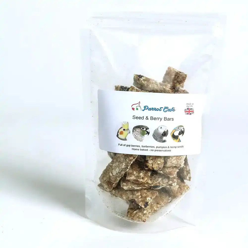 Parrot Cafe Seed and Berry Bar Parrot Treats - 100g - Northern Parrots