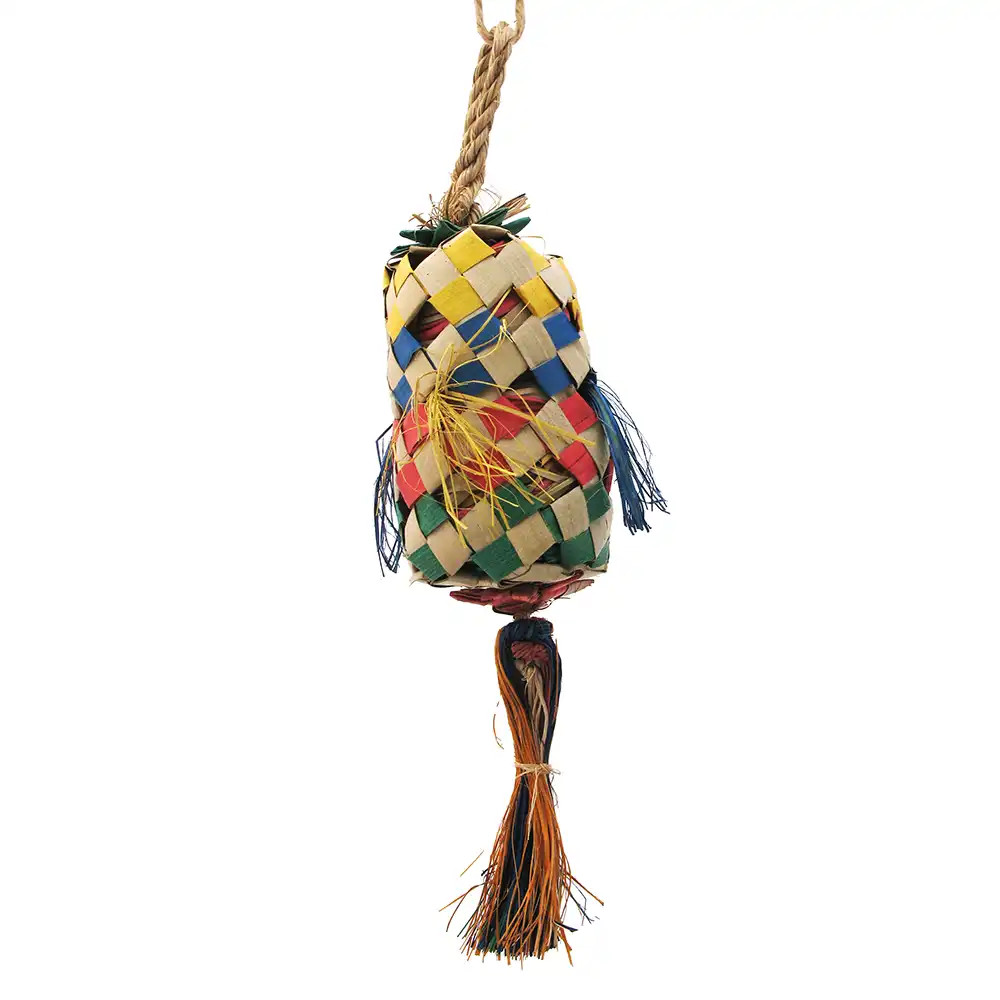 Foraging Pinata Small Natural Woven Palm Leaf Parrot Toy - Northern Parrots