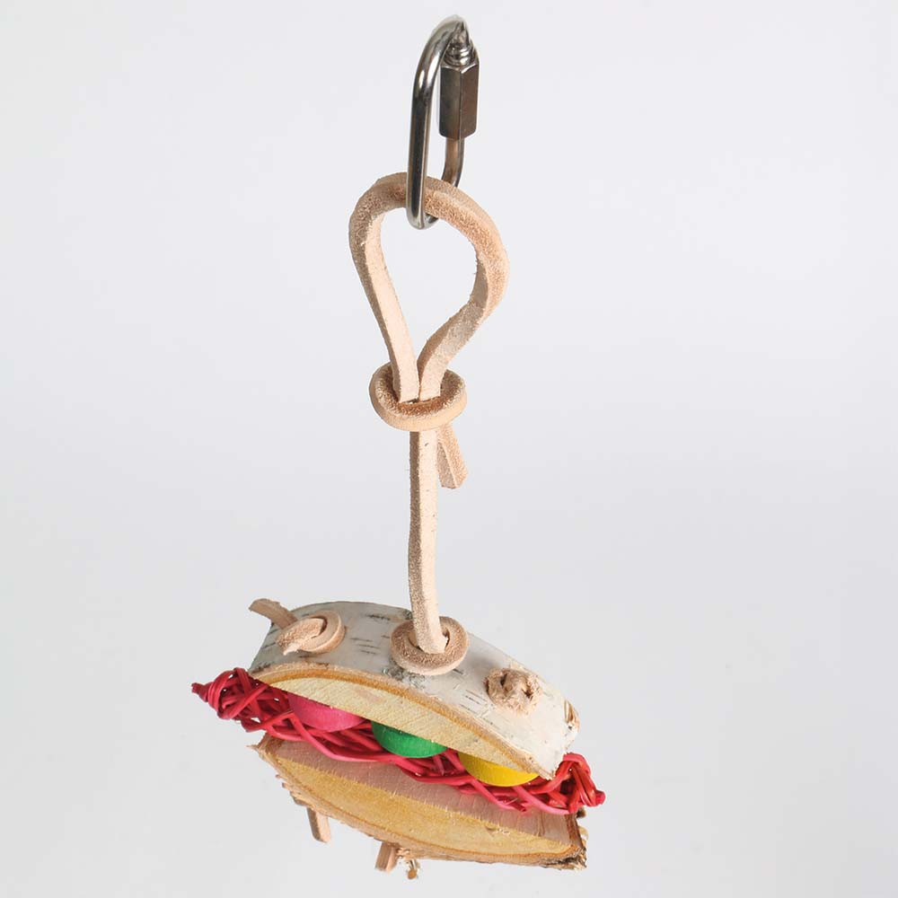 Leather Elves Hookbill Hotdog Parrot Toy - Northern Parrots