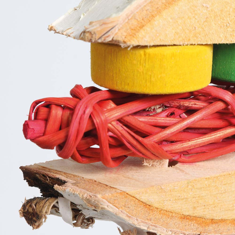 Leather Elves Hookbill Hotdog Parrot Toy - Northern Parrots