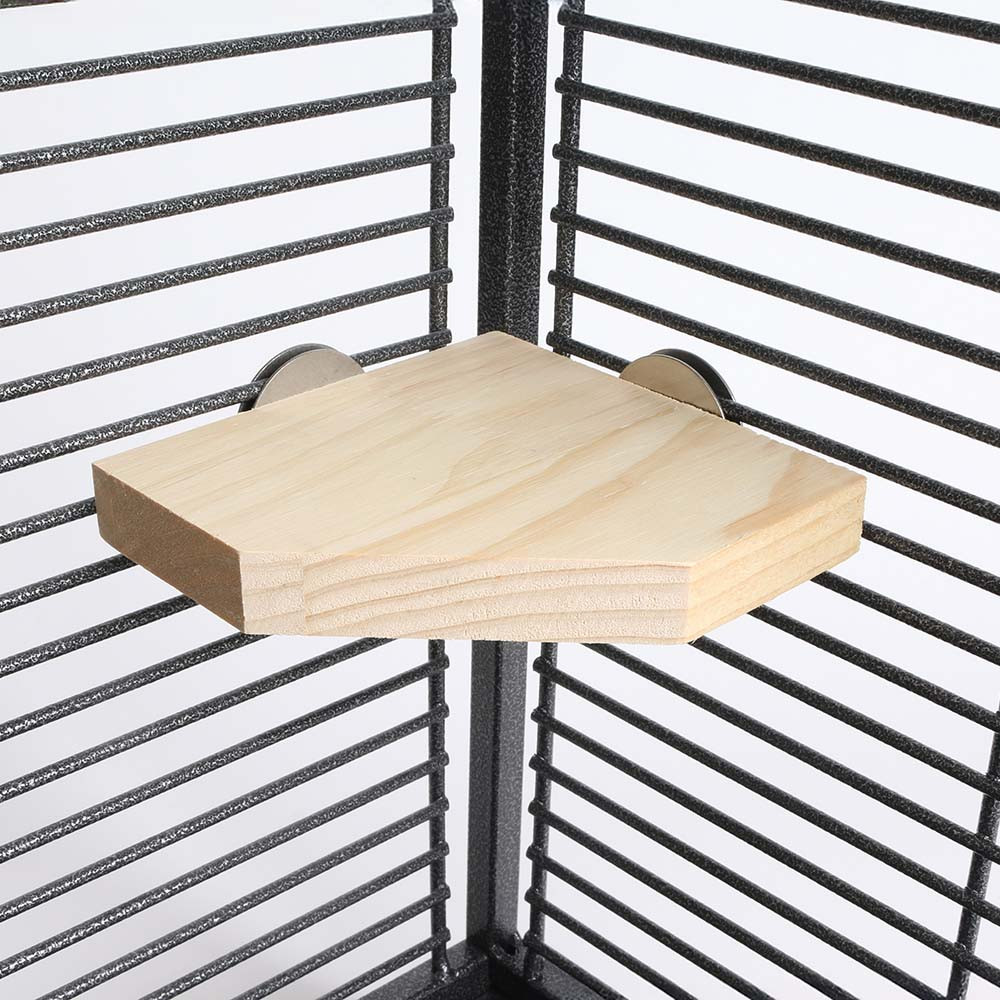 Angled Corner Platform Parrot Perch Small - Northern Parrots