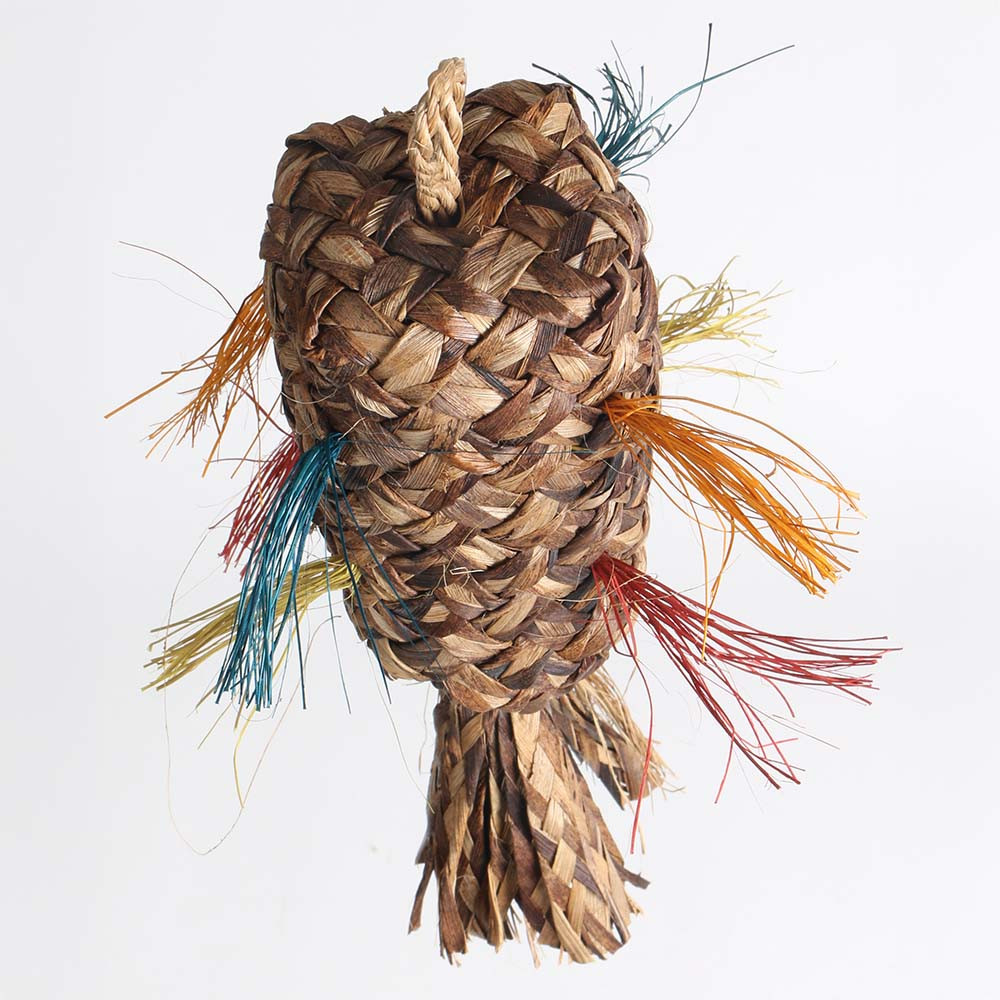 Natural Pinata Square Palm Leaf Parrot Toy Medium - Northern Parrots