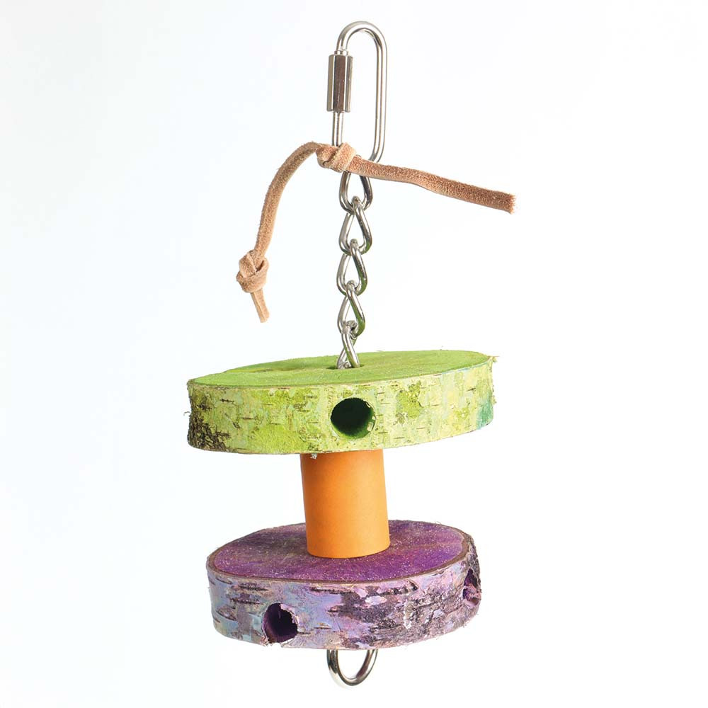 Foraging Birch Wood Stacker Parrot Toy Small - Northern Parrots
