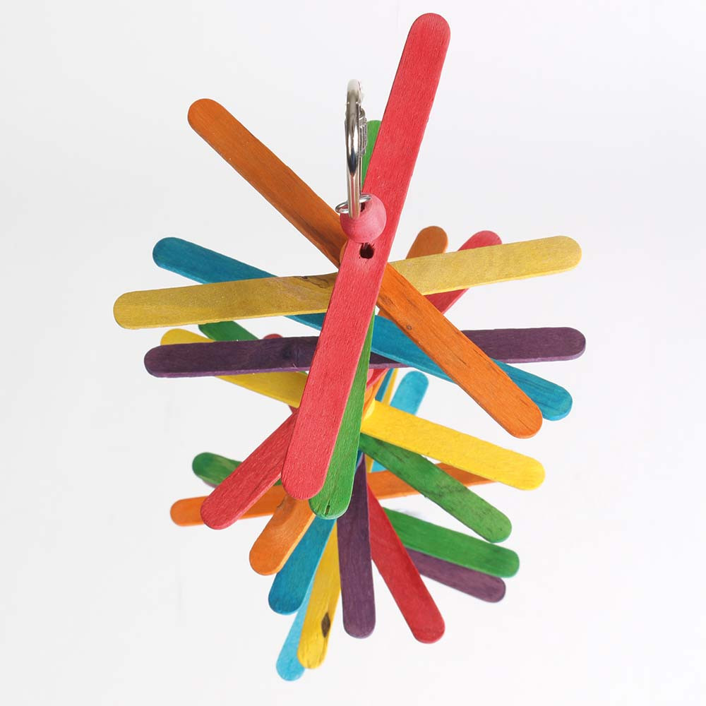 Popsicle Sticks Toy Parakeet Bird Treat Sticks Mini Croc Bonka Bird