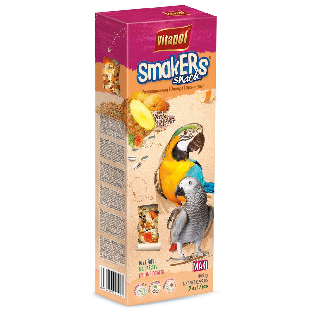 Vitapol Maxi Parrot Sticks | Orange Twinpack