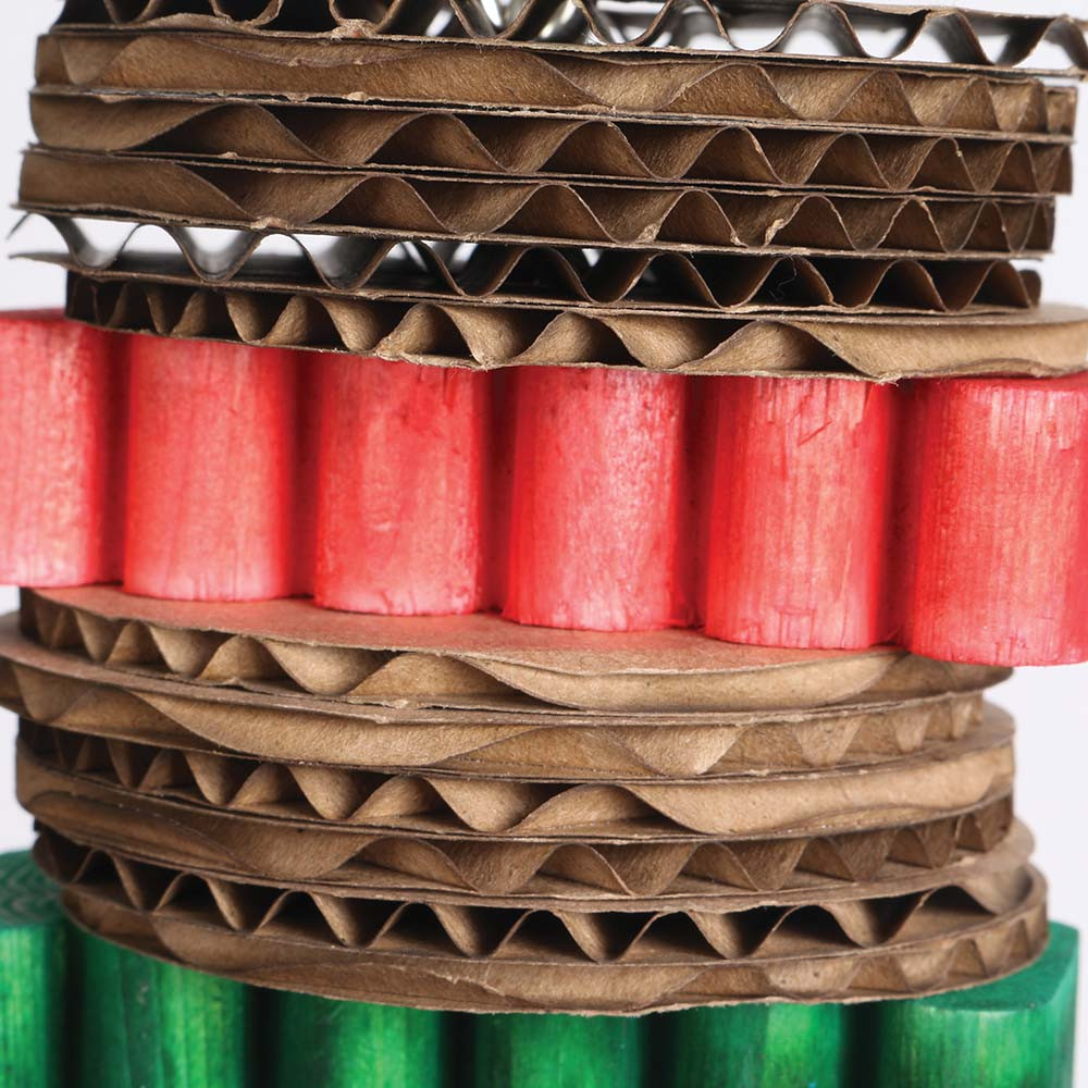 Robot Wood and Cardboard Parrot Toy Medium - Northern Parrots