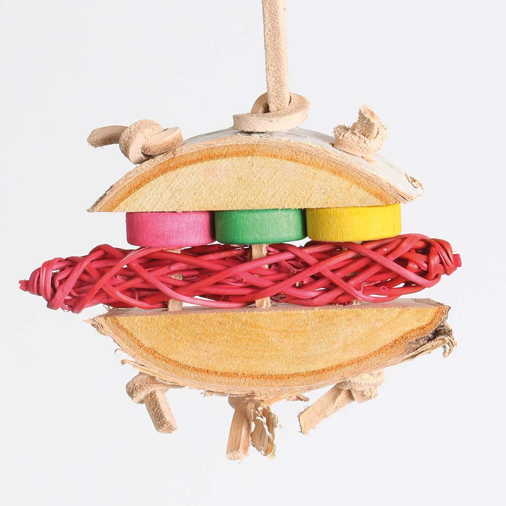 Leather Elves Hookbill Hotdog Parrot Toy - Northern Parrots