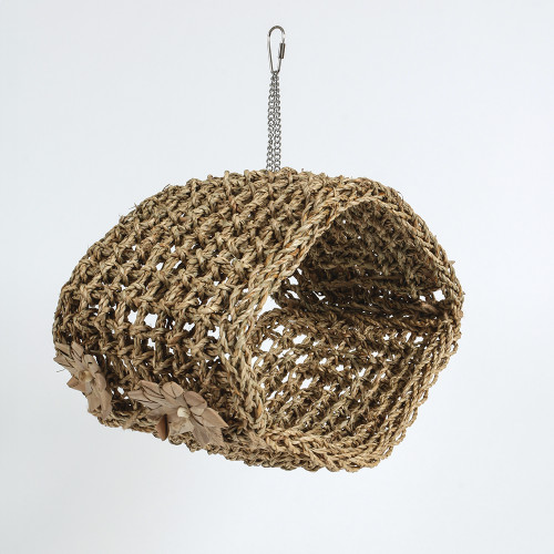 Natural Woven Seagrass Parrot Hideaway Tent Large - Northern Parrots