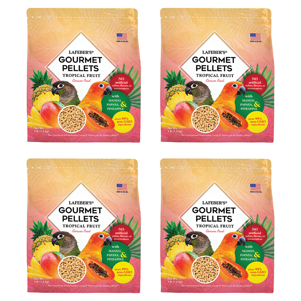 Lafeber Gourmet Pellets 1.8kg Case of 4 | Tropical Fruit | Conure Food