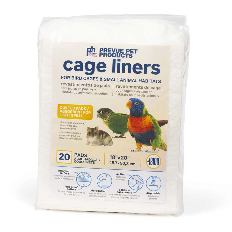 Pack of 20 Parrot Cage Liner Sheets 45.7cm x 50.8cm - Northern Parrots