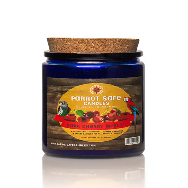 Parrot Safe Candles Dark Cherry Merlot Scented