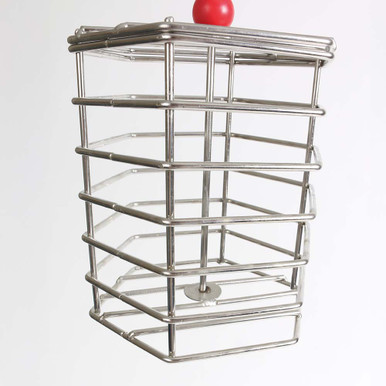 Baffle Cage | Stainless Steel Foraging Toy | Large