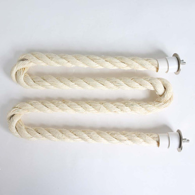 Sisal Rope Zig Zag Parrot Perch - Medium - Northern Parrots