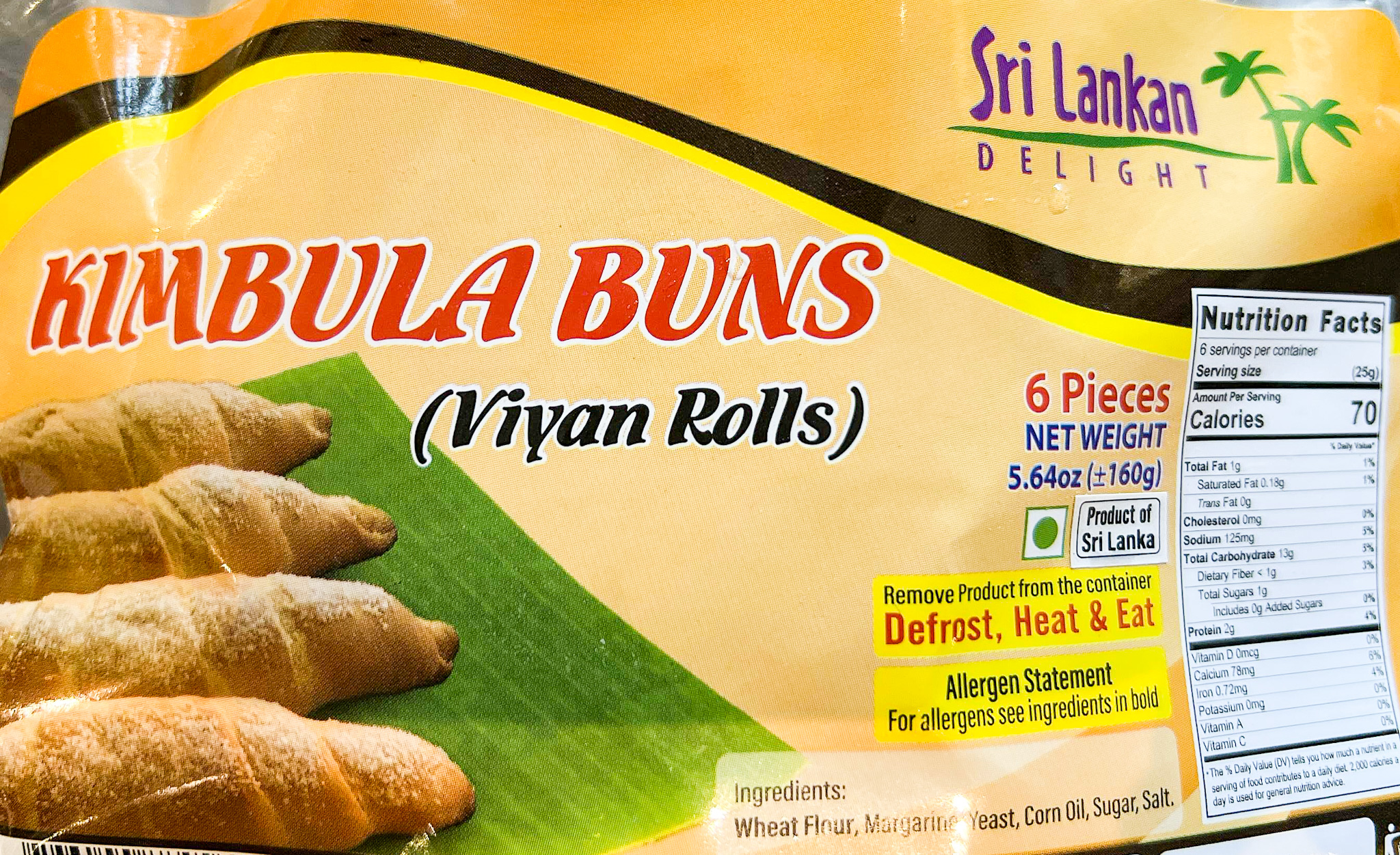 Kimbula Buns 160g (6 pieces) - IN STORE PICKUP ONLY - lankandelight.com